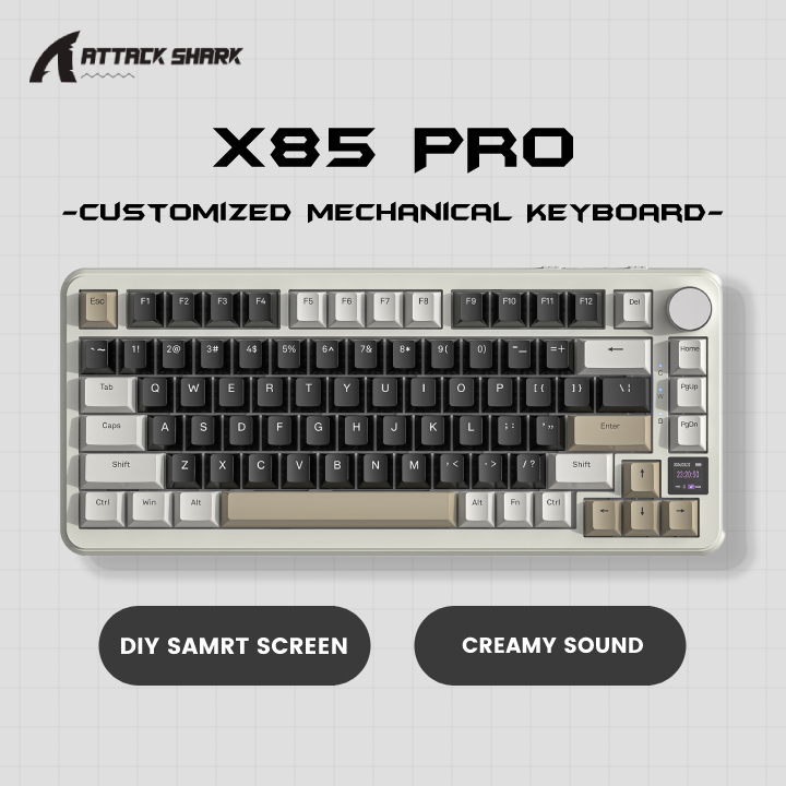 [MEGA SALE] ATTACK SHARK X85/X85 Pro Wireless Mechanical Keyboard 75% ...