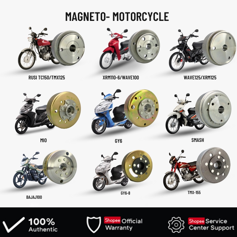MOTORCYCLE MAGNETO FOR XRM-110/WAVE-100/RUSI TC-150/XRM-125/TMX-125/MIO ...
