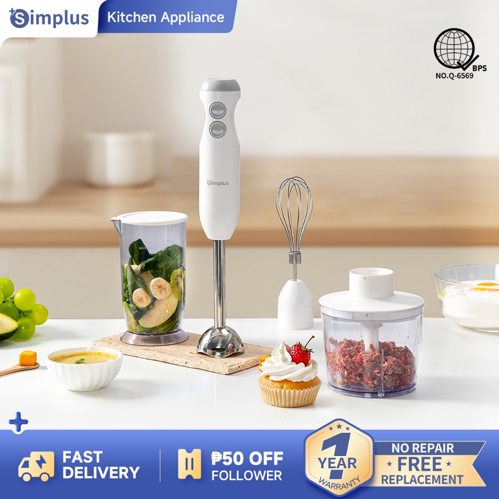 Simplus Handheld Immersion Blender – Electric Mixer for Baby Food ...