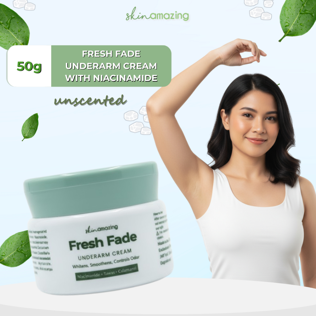 Fresh Fade Underarm Cream Unscented 50g – Skin Amazing Niacinamide ...