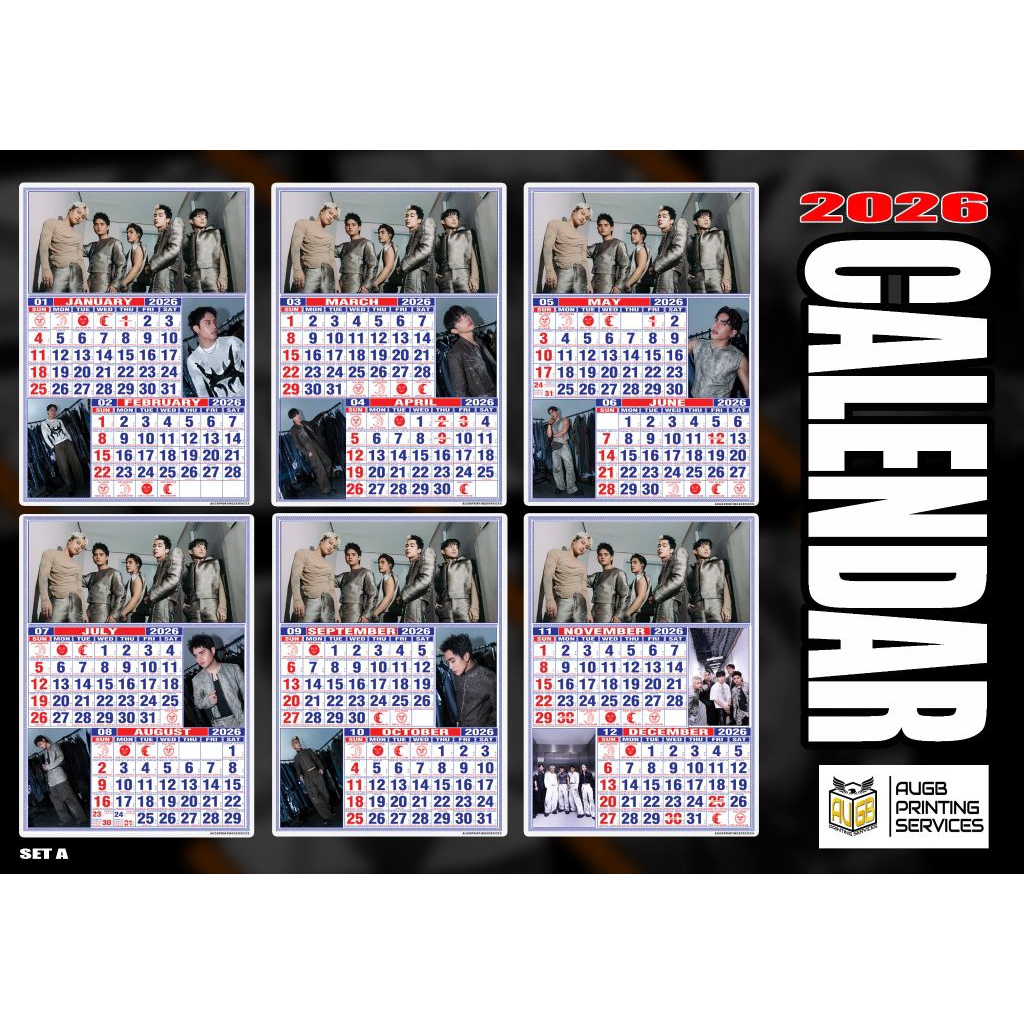 SB19 A4 2026 Calendar Glossy | SB19 Kalakal | Customized | Shopee ...