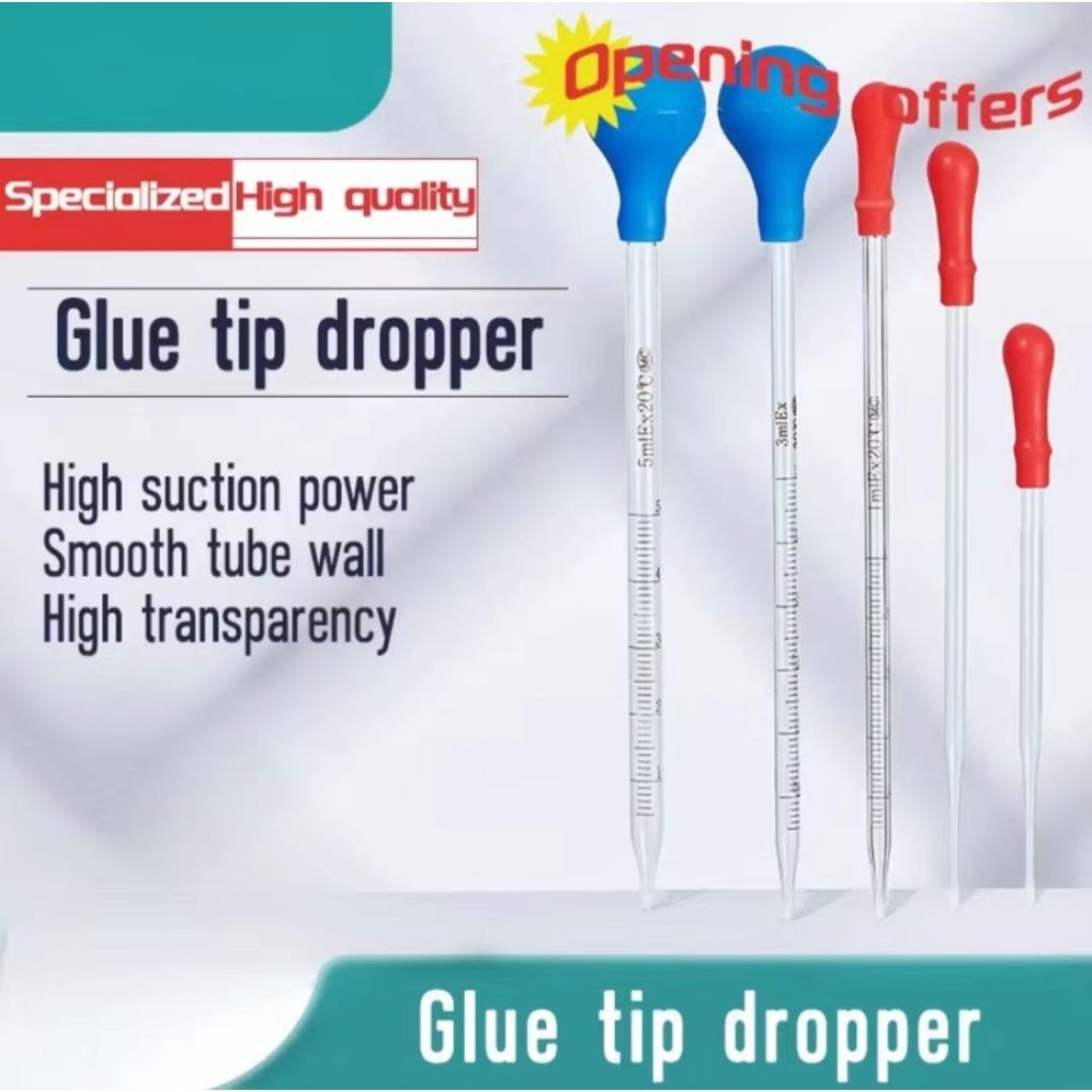 Glass Graduated Dropper 0.5ml 1ml 2ml 3ml 5ml 10ml Glass Pipette ...