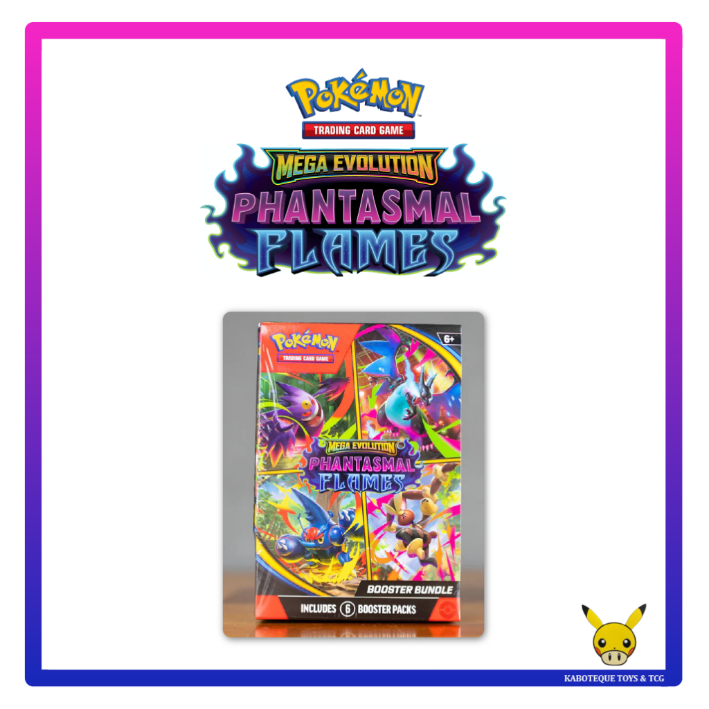 Phantasmal Flames Booster Bundle Pokemon Trading Card Game ME02 Mega Evolution (6 Packs ...