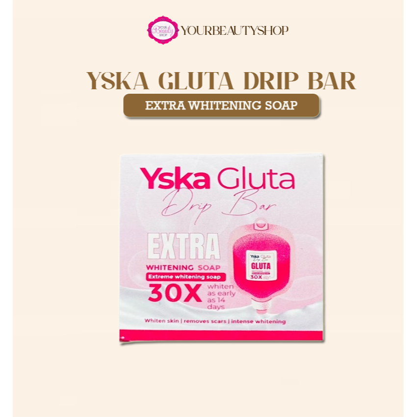 YSKA Gluta Drip Whitening Soap Ultra Brightening Skin with Glutathione ...