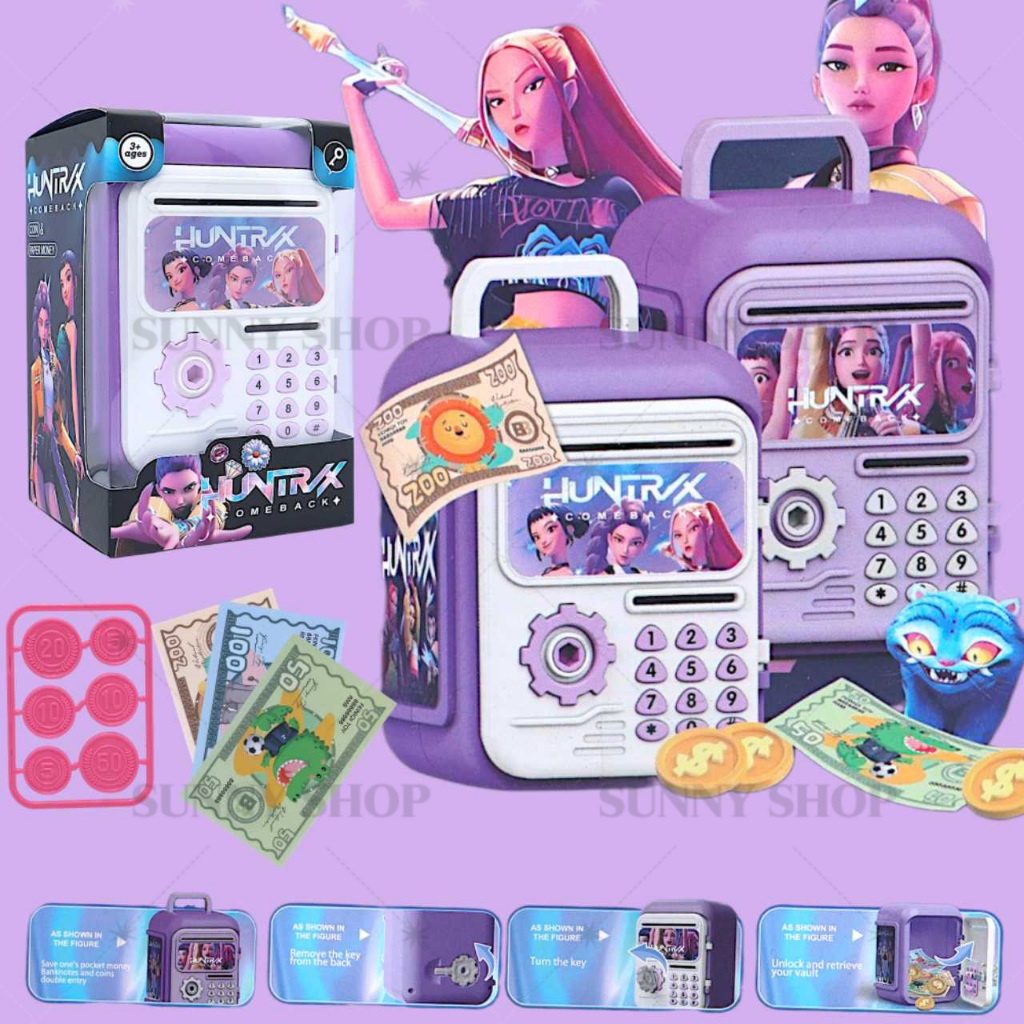 Sunny Shop Cute cartoon Save money coins bank storage box toys | Shopee ...