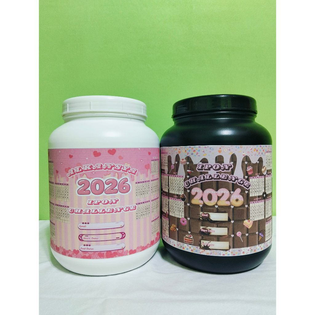 2026 BIG JAR 4KILOS Alkansya Ipon Challenge Sweets Edition Sweet Pink ...