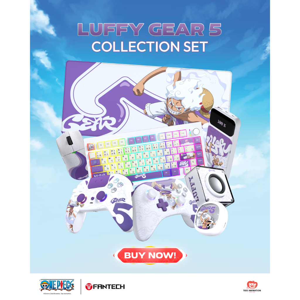 Fantech x One Piece LUFFY GEAR 5 Limited Edition Keyboard Mouse ...