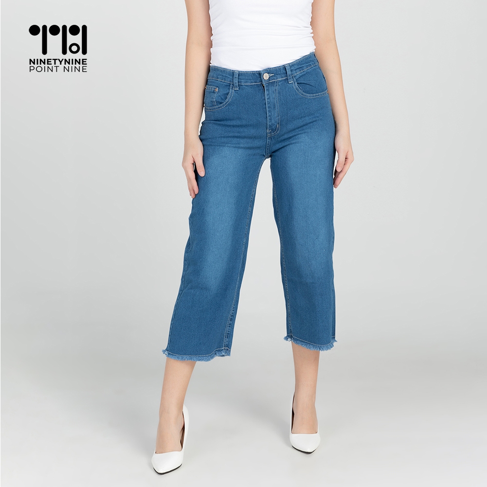 99.9 Women's Casual Classic Denim Square Pants for Women [8020/8021 ...