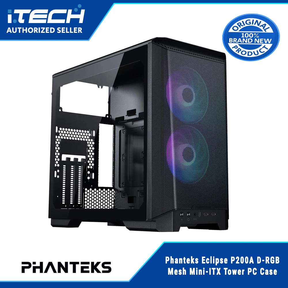 Phanteks Eclipse P200A D-RGB Mesh Mini-ITX Tower PC Case | Shopee ...