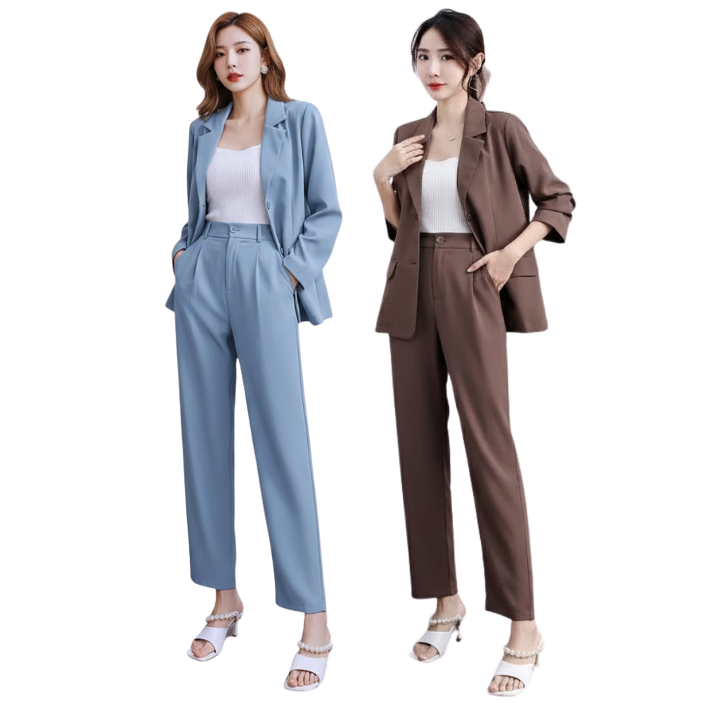 Terno Set Coords Blazer and Trouser Pants Straight Cut S to L #0727 ...