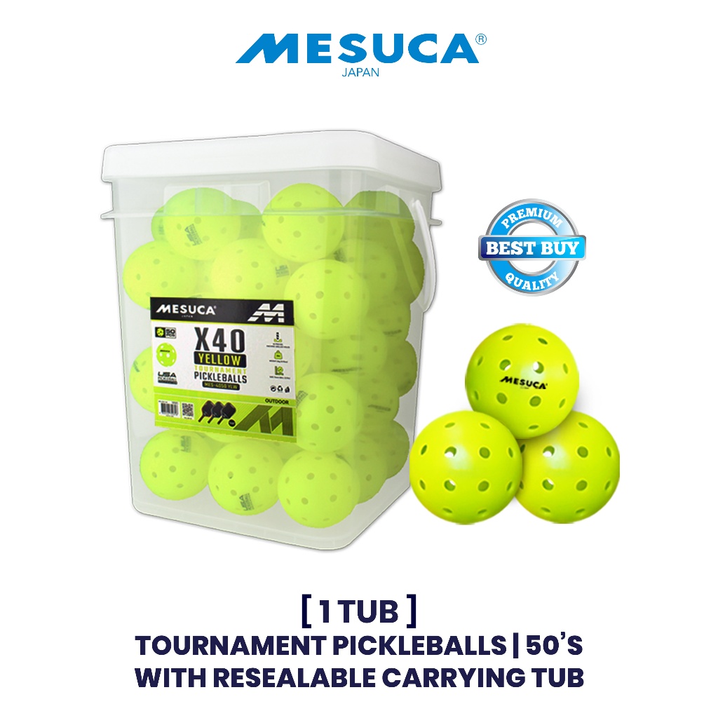 Mesuca Japan Sports | Pickleball Tournament Balls 50 pcs for ...