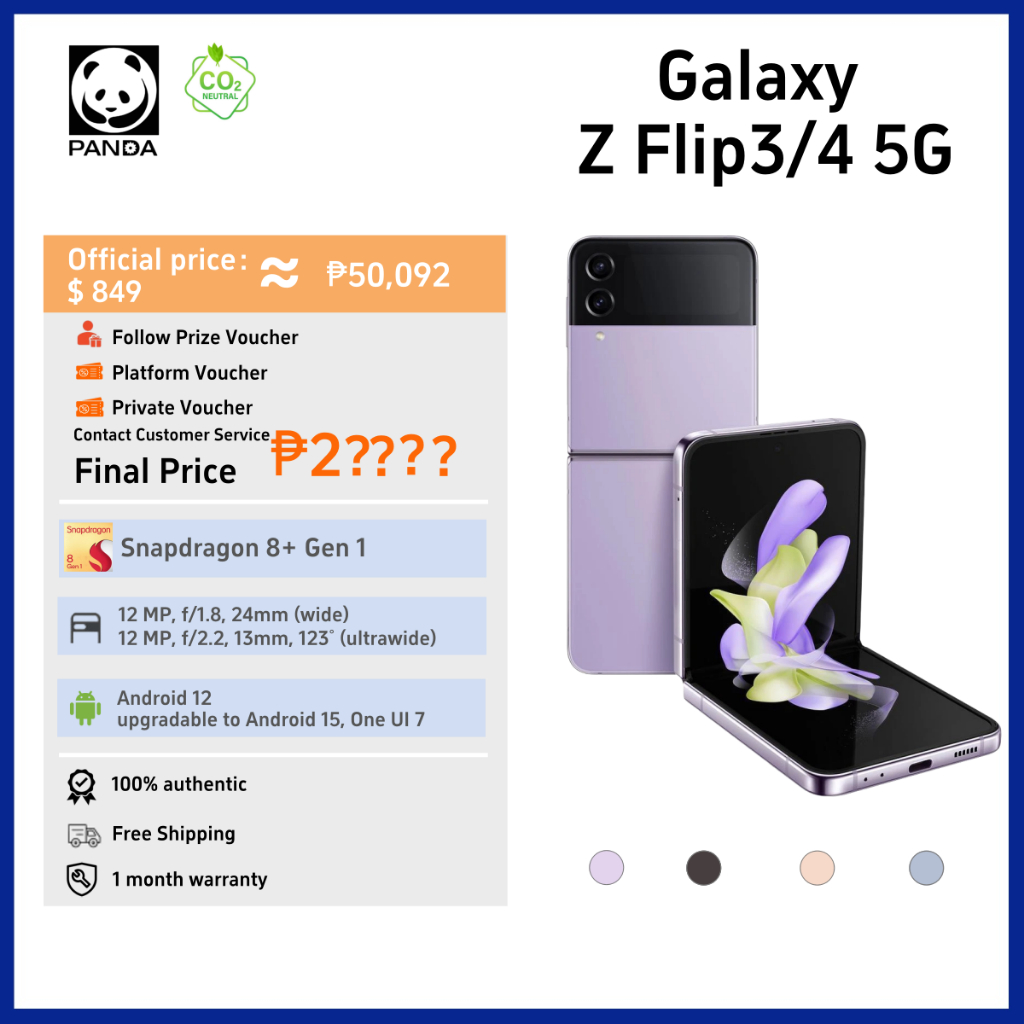Galaxy Z Flip3/Z Flip4 5G /Android Phone / flip phone/ Dual Screen ...