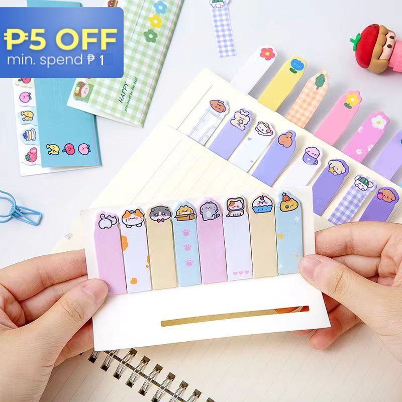 120 Sheets Cute Shaped Sticky Note Index Post Cartoon Memo Pads School ...