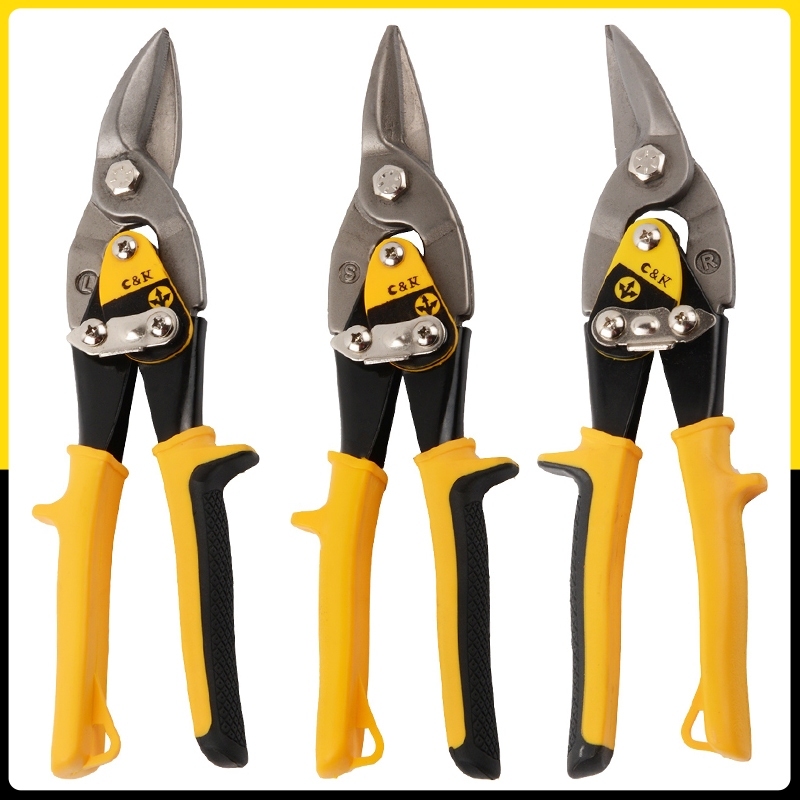 Aviation Snips 10" Left/ Straight/ Right Tin Snip Scissors Steel ...