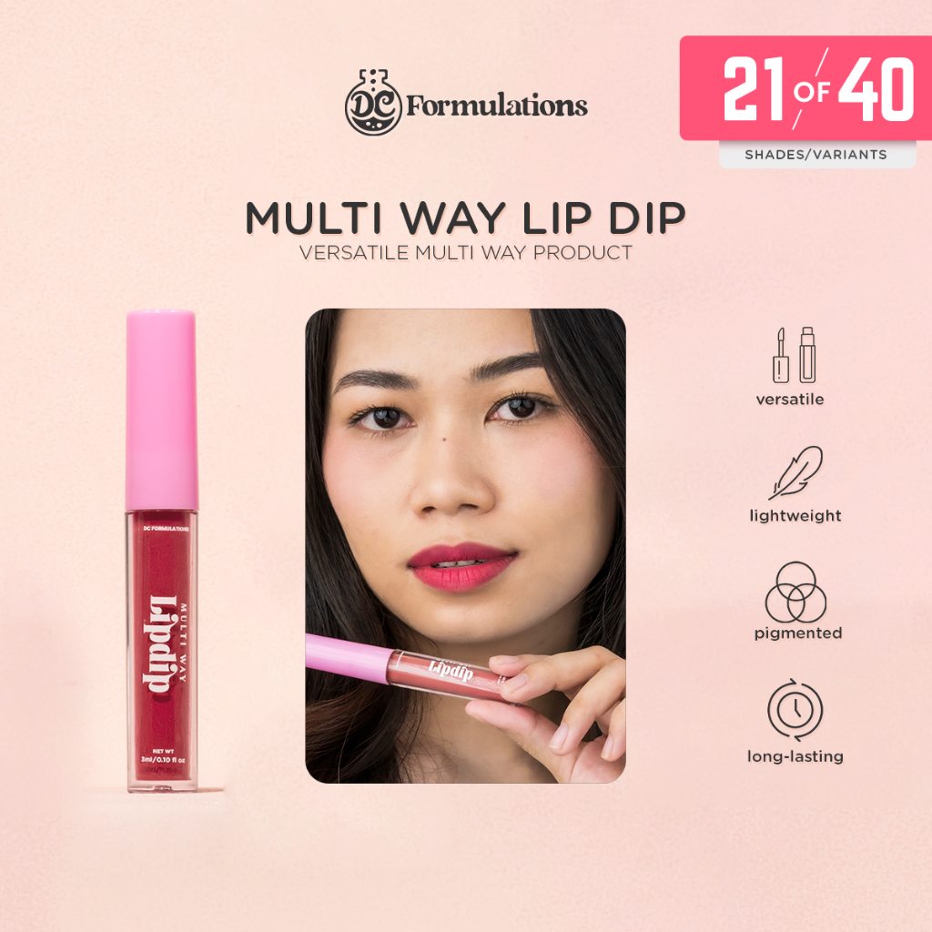 Multi way Lip Dip (21 to 40) 3ml - DC Formulations 01 Lightweight ...