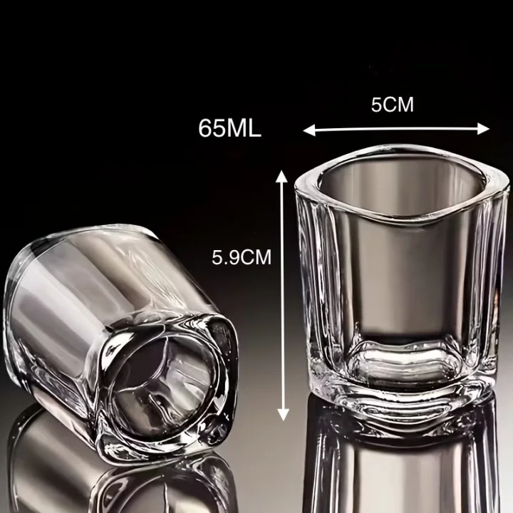 [6PCS/12PCS] 65ML Clear Square Shot Glass – High-Quality Clear ...