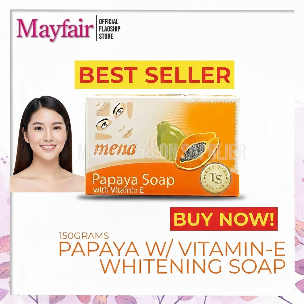 Papaya Soap Whitening Original By Mena 150g Lightening Smooth Baby Soft ...