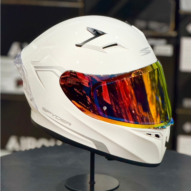 NEW! Spyder Phoenix+ V2 Full Face Single Visor Helmet for Motorcycle ...