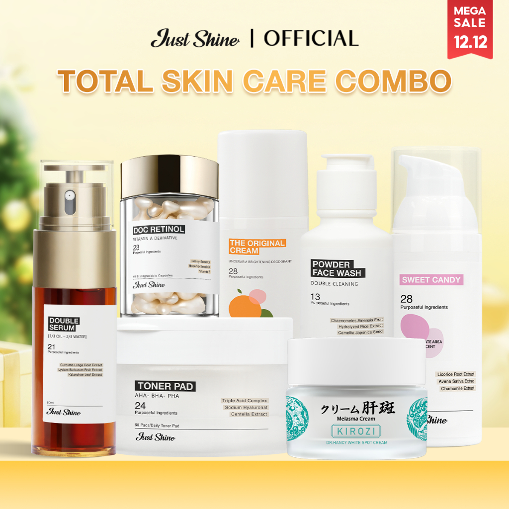 JUST SKIN Combo Total Skin Care and Skin Protection suitable for all ...