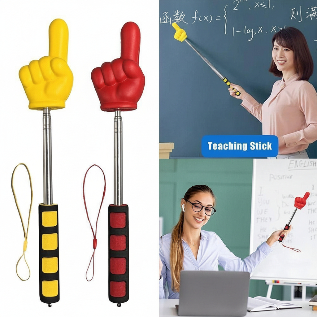 Finger Reading Sticks Telescopic Rod Finger Design Whiteboard Hand ...