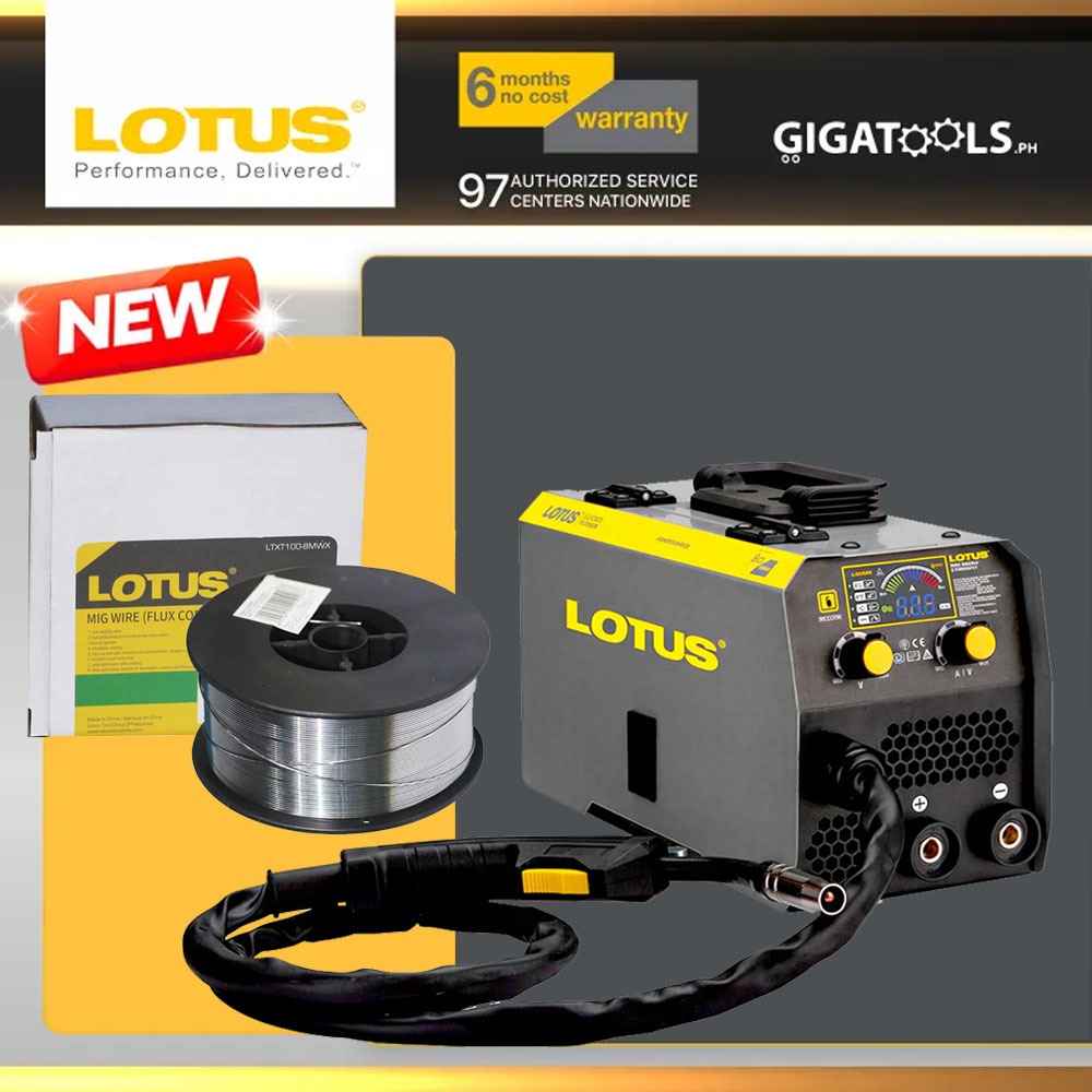 Lotus 3-in-1 Synergic Gasless MIG + MMA + TIG Welding Machine (Flux ...