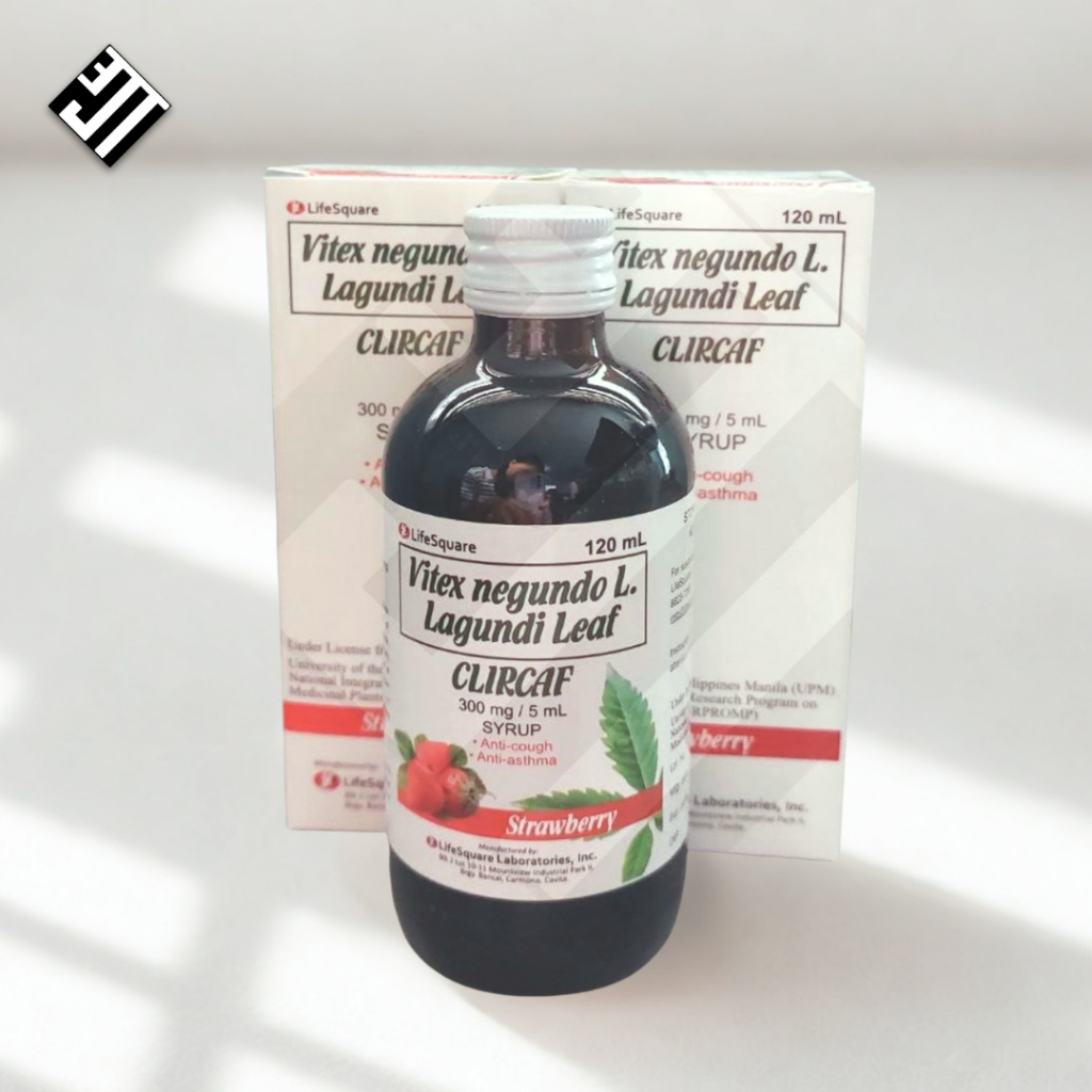 Clircaf Lagundi Leaf Syrup 120 mL bottle 300 mg / 5 mL Anti-cough Anti ...
