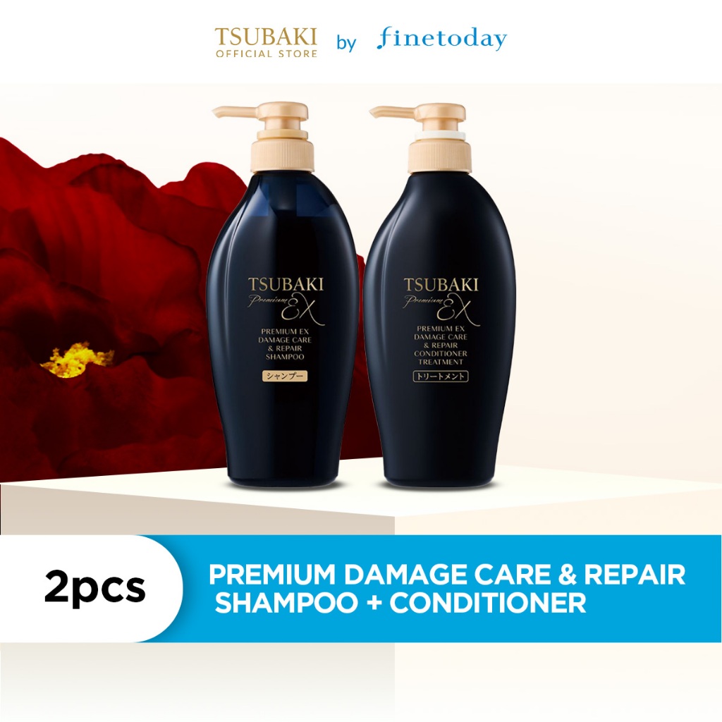 TSUBAKI Premium Damage Care & Repair Shampoo + Conditioner Set | Shopee ...