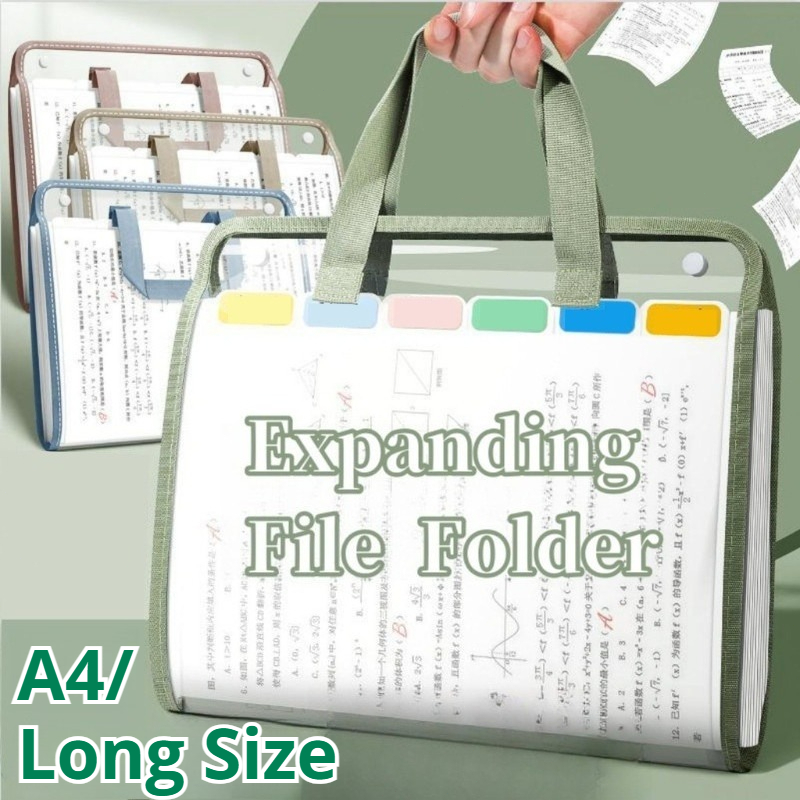 Long/A4 Expanding File Folder 13 Layers Organizer For Documents Folder ...