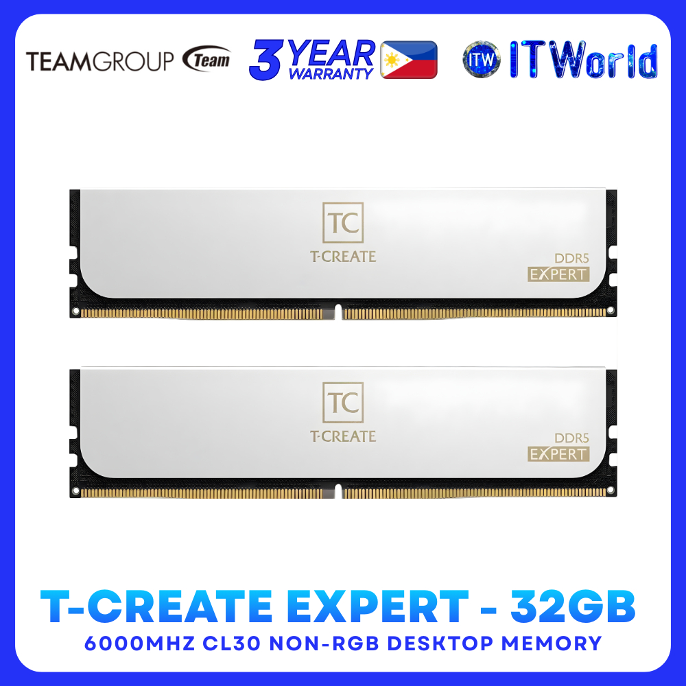 TeamGroup T-CREATE EXPERT DDR5 RAM 32GB 2x16GB 6000MHz Memory Kit ...