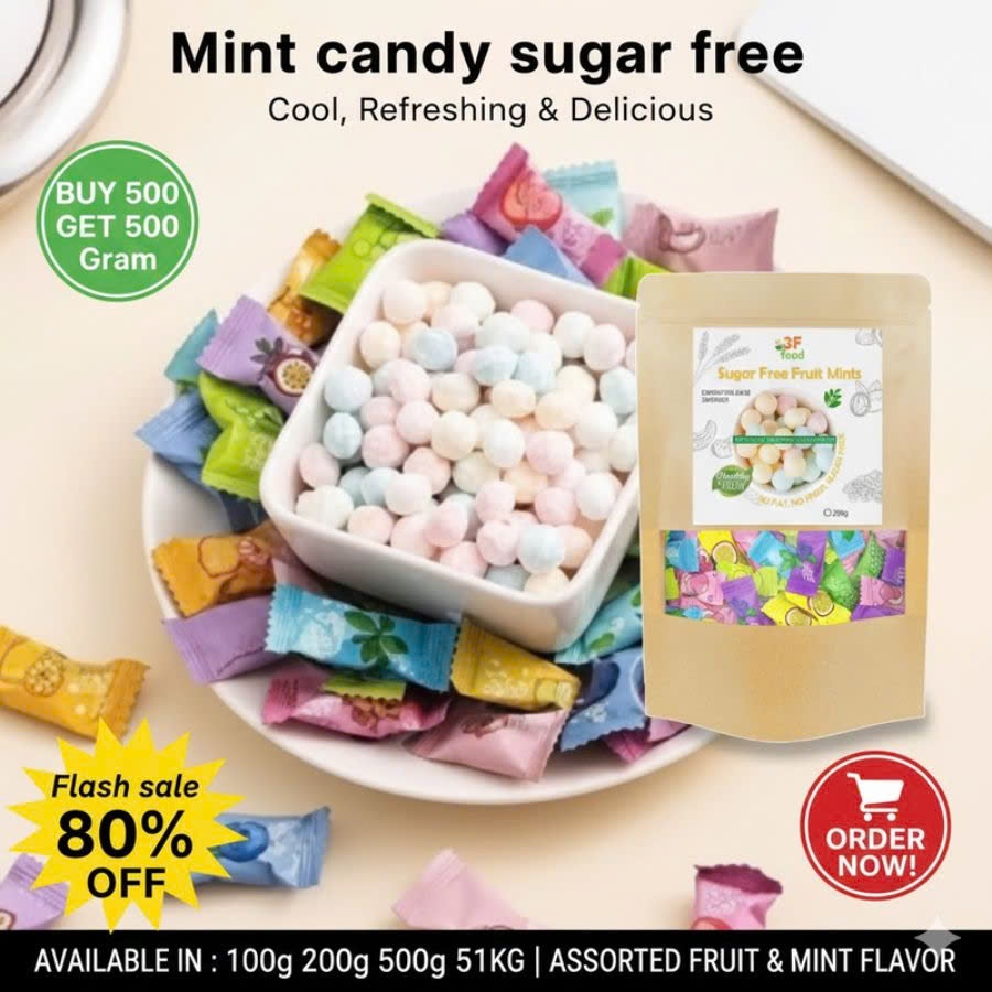 [BUY 1 GET 1]Delicious Vitamin C Sugar-Free Fruit Candy Flavor Mixed ...