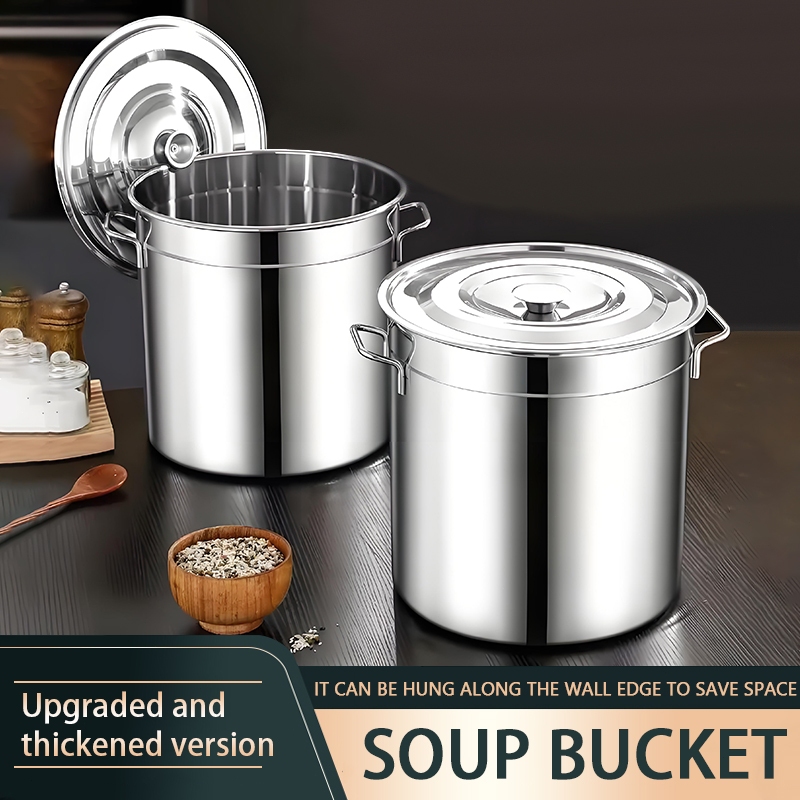 BLUEQZ Soup bucket for induction cooker Stainless kitchen Deep food ...