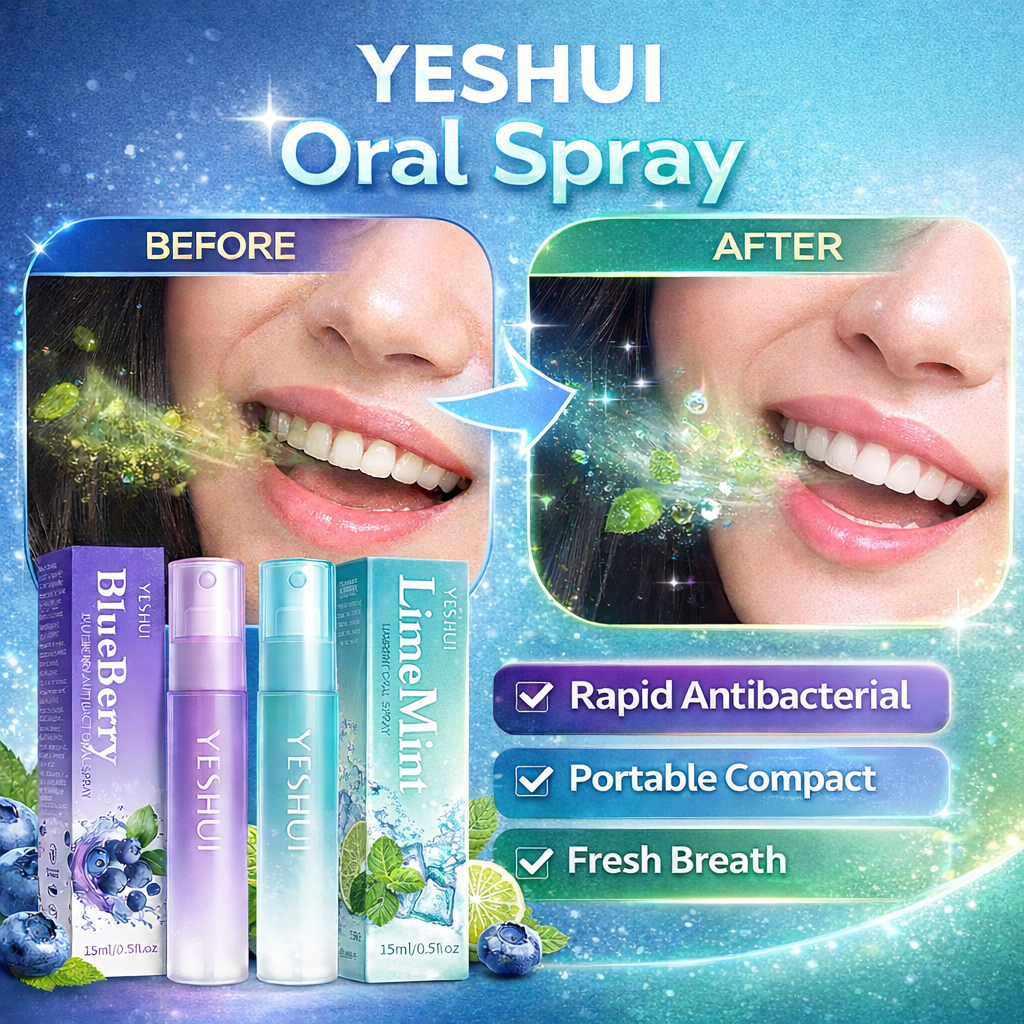 YESHUI Oral Spray Fresh Breath Treatment Bad Breath Removal Of Smoke ...