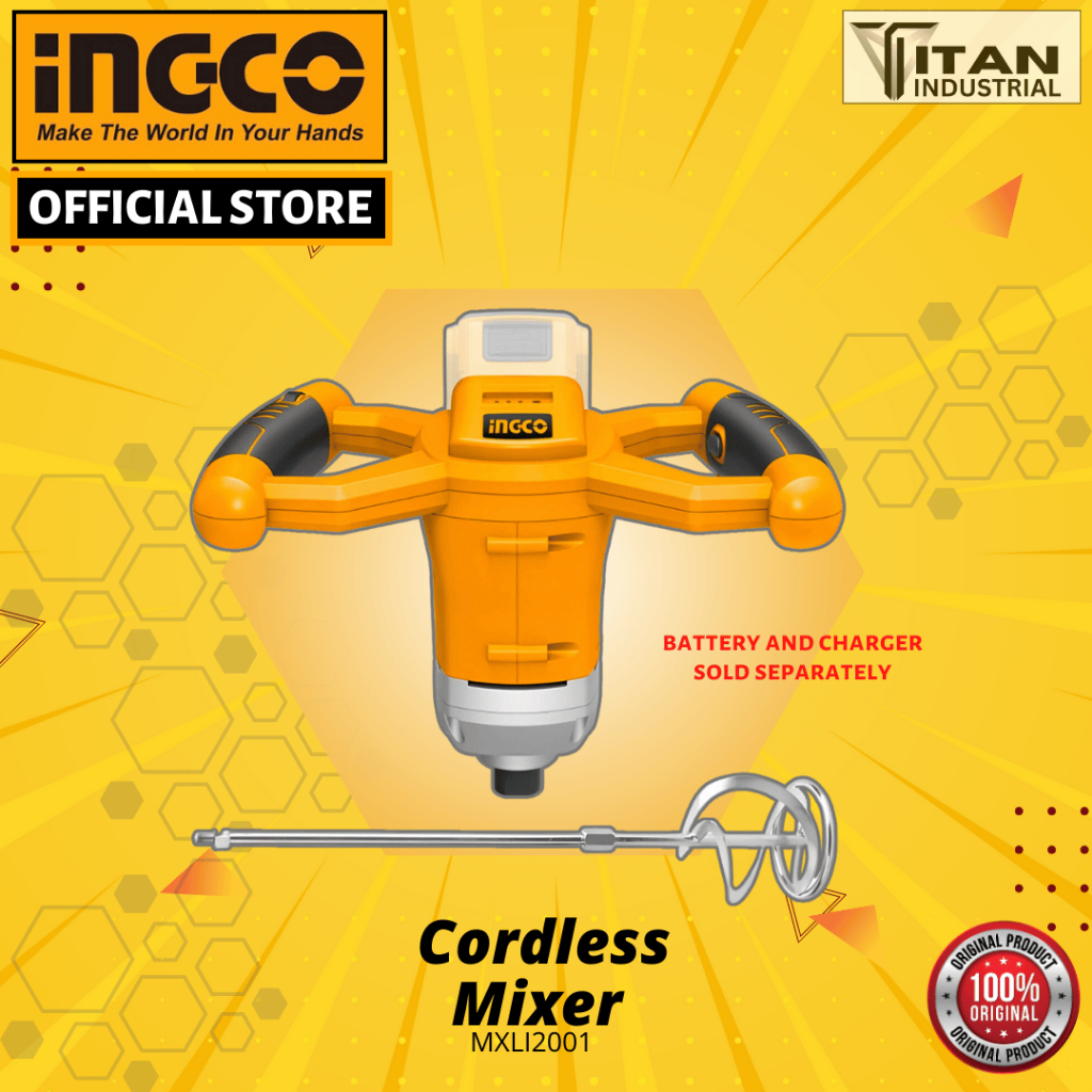 INGCO Cordless Mixer 20V MXLI2001 (battery and charger NOT included ...
