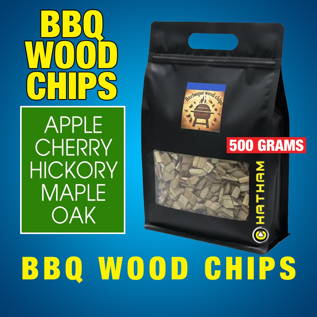 BBQ Wood Chips ( Apple Cherry Hickory Maple Oak ) 500 Grams | Shopee ...