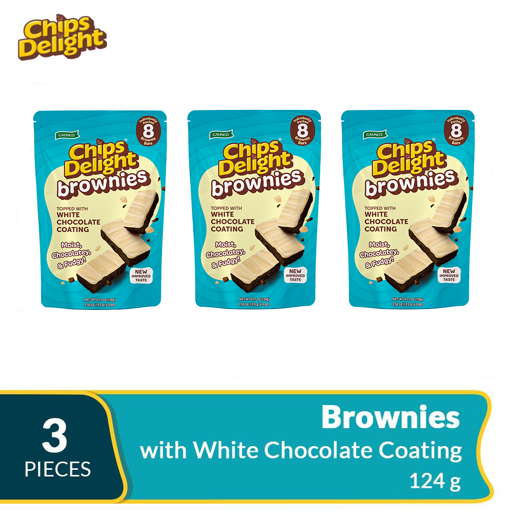 Chips Delight Topped with White Chocolate Coating 124g (3 Pieces ...