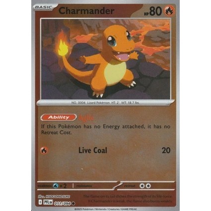 Charmander 011/094 - Regular / Reverse Holo | POKEMON TCG: Mega ...