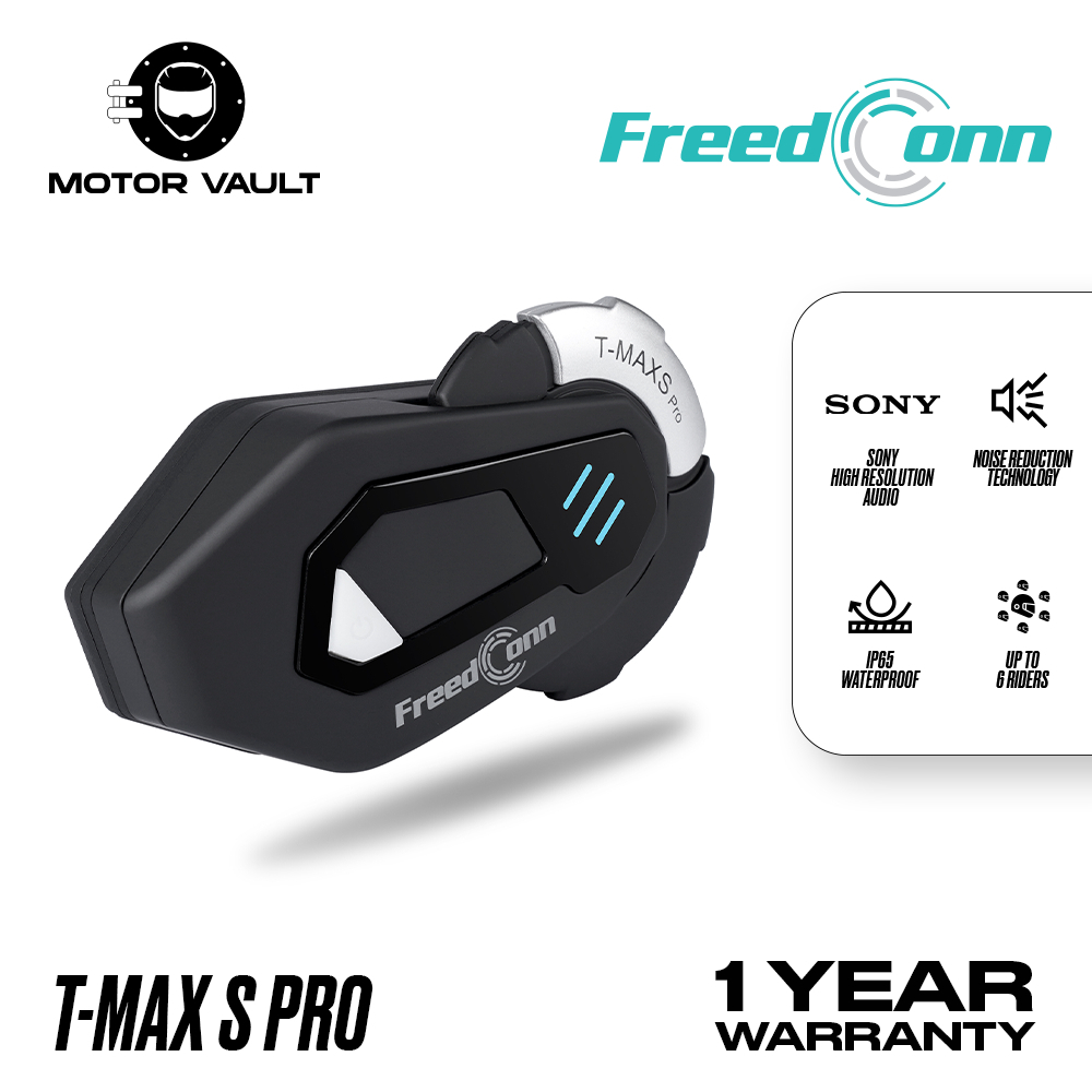 [BUY 1 TAKE 1] FreedConn T-Max S Pro Motorcycle Intercom I Sony Audio ...