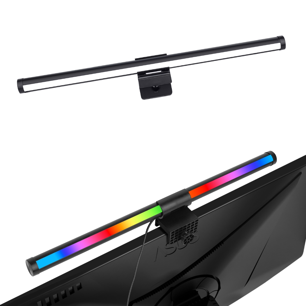 RGB LED Monitor Light Bar RGB Lights Screen Hanging Lighting Desk ...