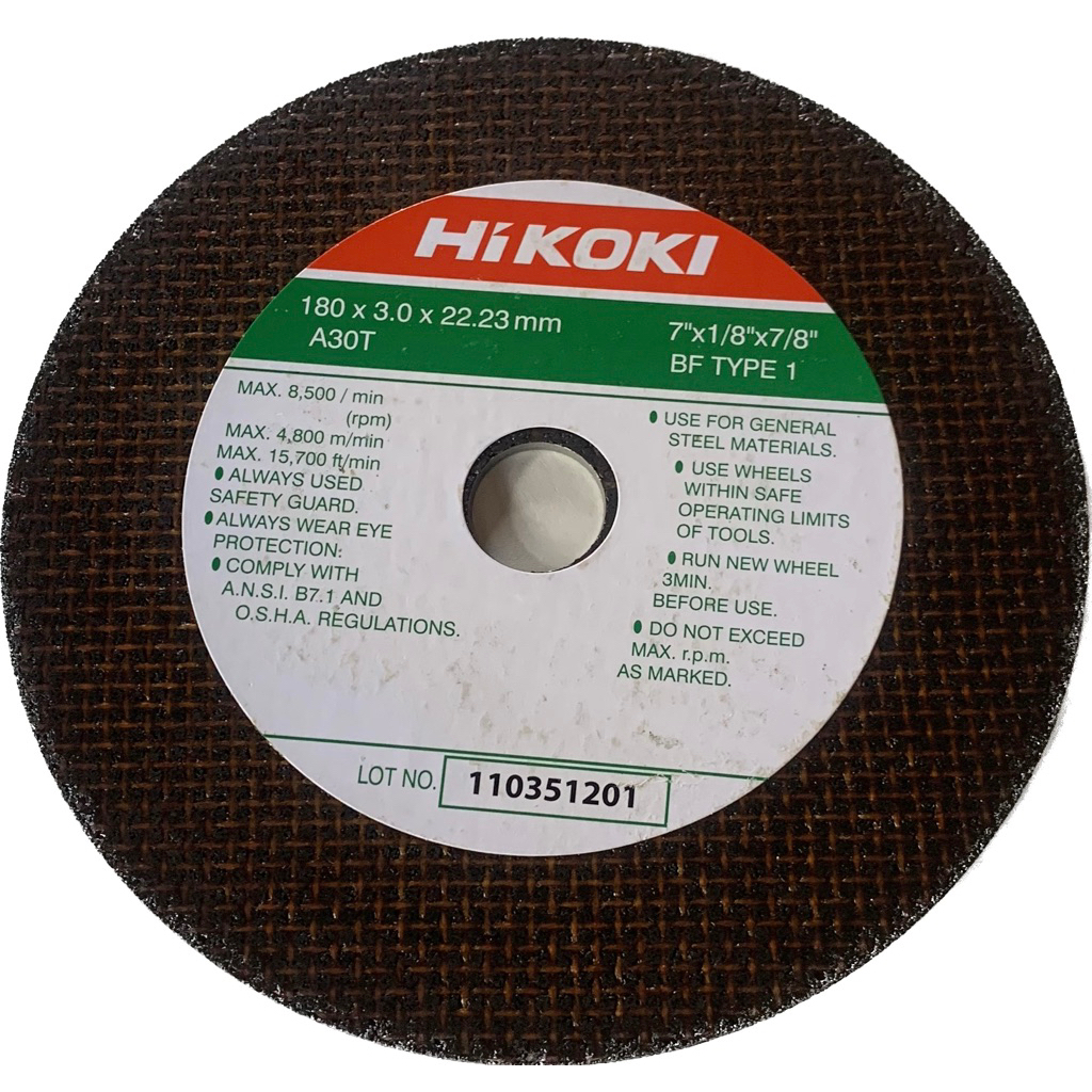 Hitachi / hikoki cutting disk cut off wheel | Shopee Philippines