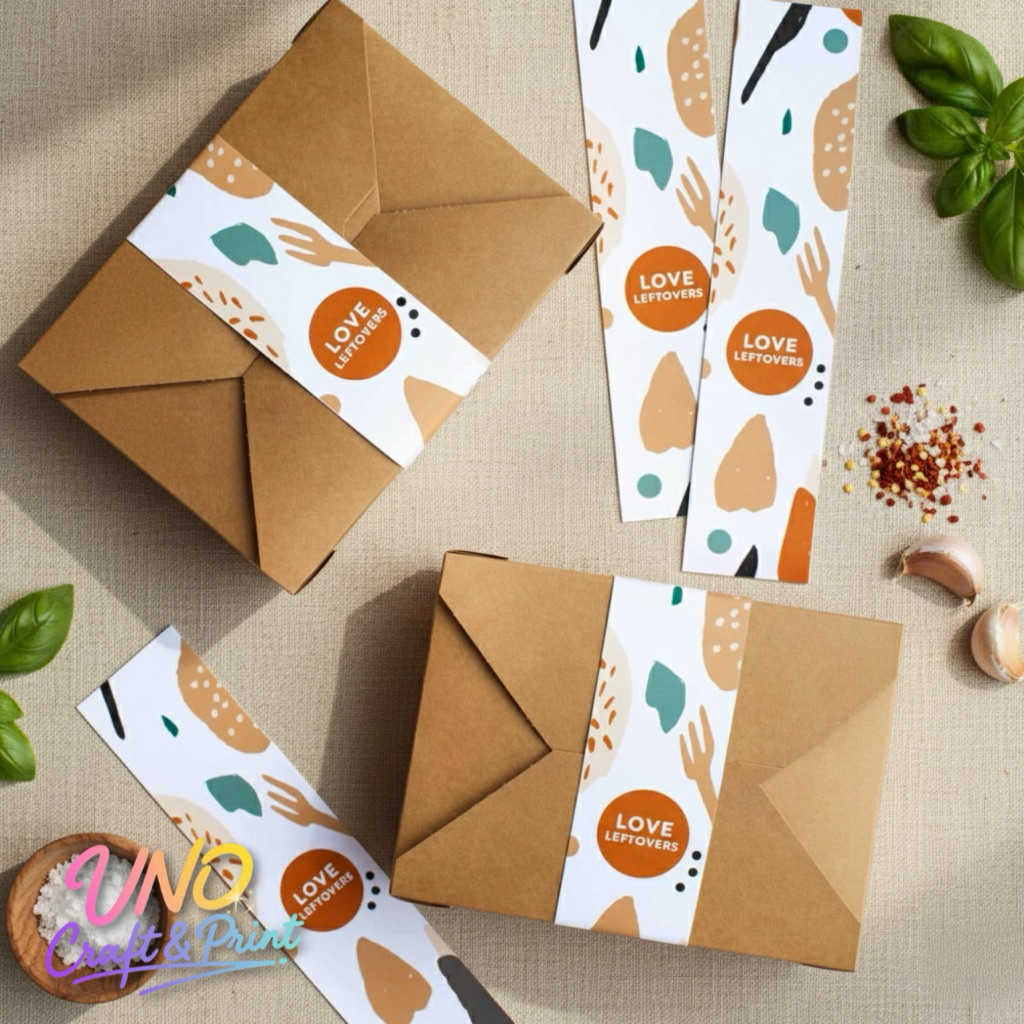 CUSTOMIZED FOOD PACKAGING PAPER BELT | SLEEVES LABEL | Shopee Philippines
