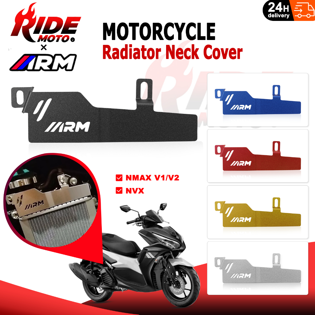 Arm Motorcycle Radiator Neck Cover Full CNC For Nmax Aerox v1&v2 ...