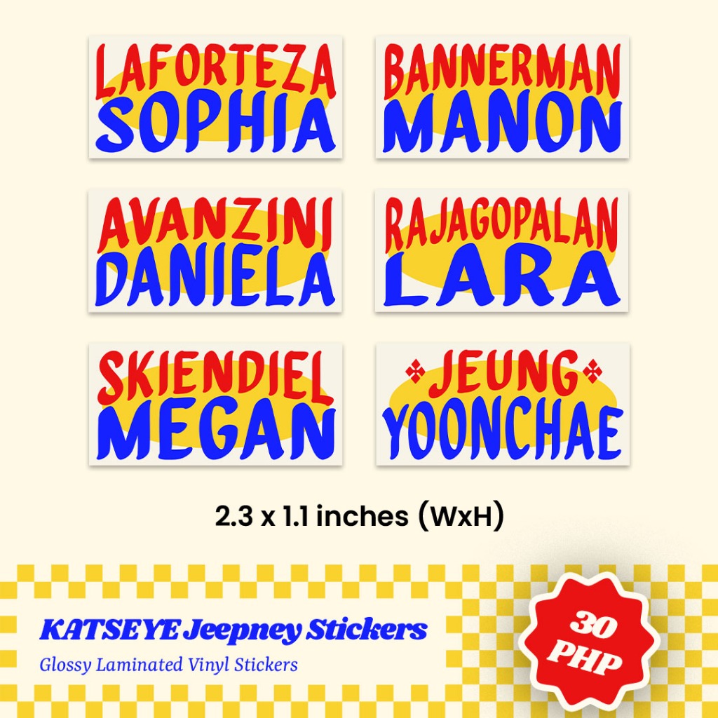 KATSEYE Jeepney Stickers Fanmade Stickers | Shopee Philippines
