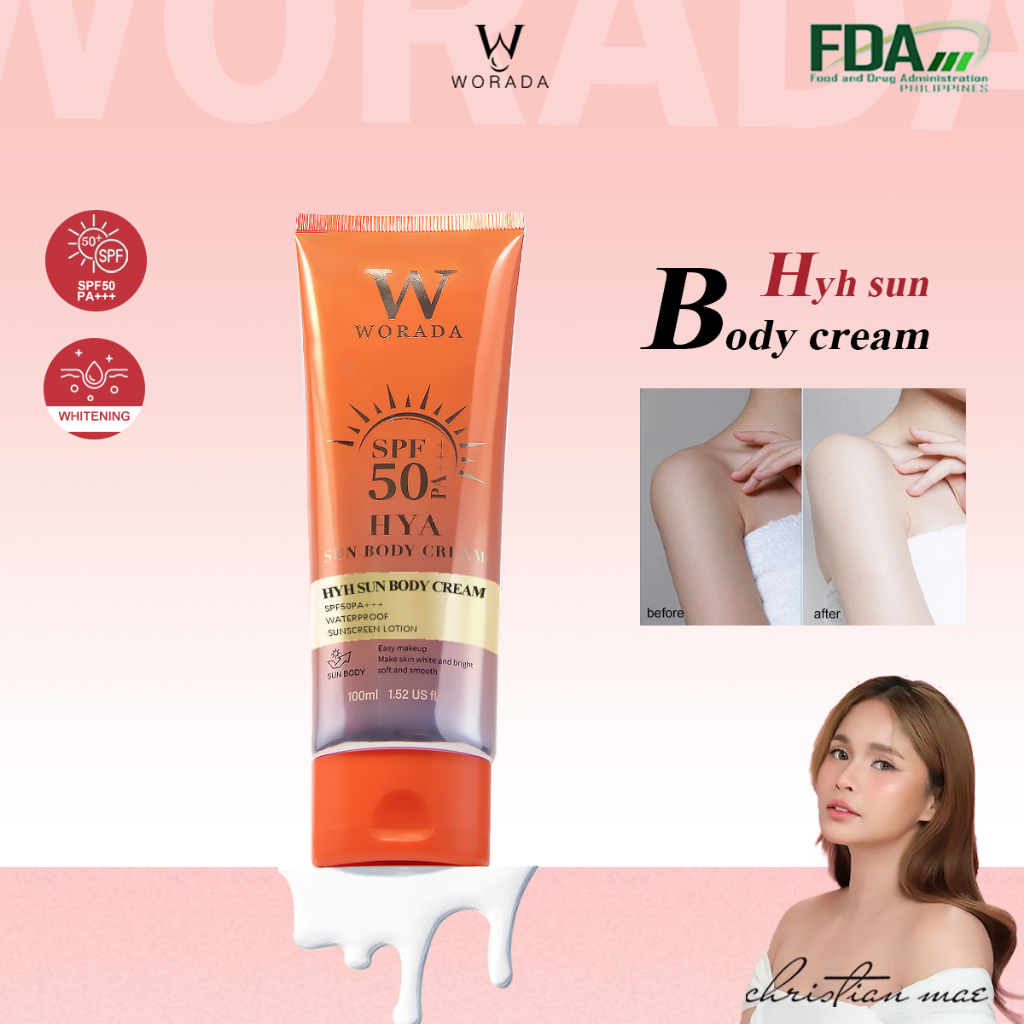 WORADA HYA Body Sunscreen SPF50 PA Whitening&Moisturizing Sunblock ...
