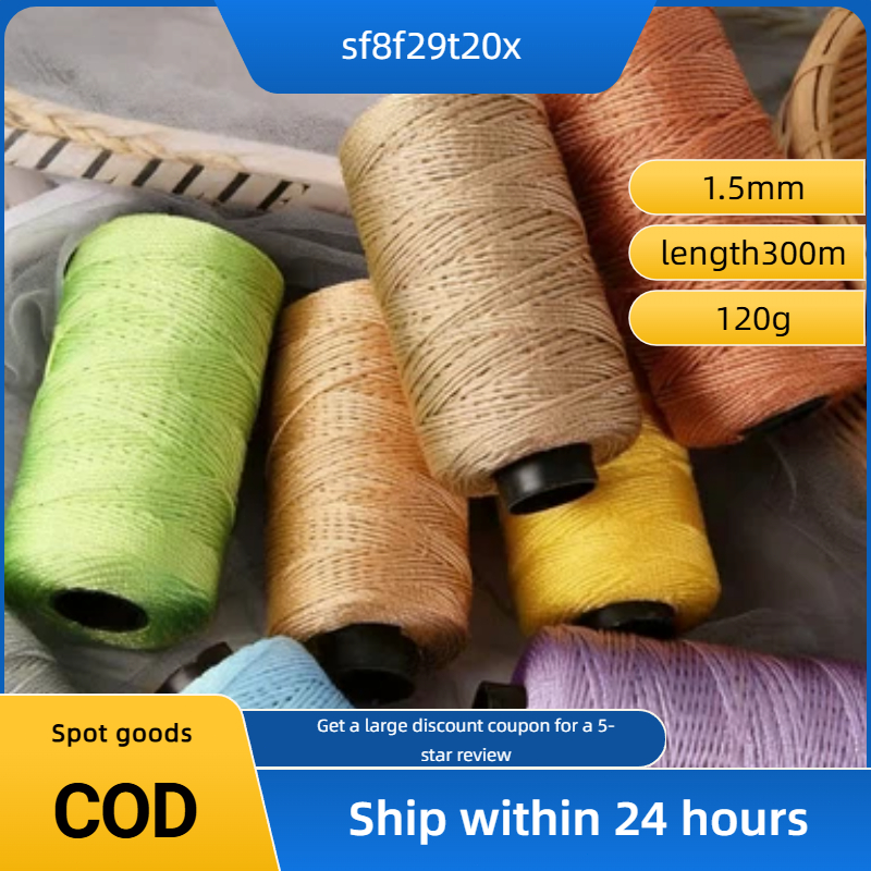 Nylon Yarn Polypropylene 1.5mm Tiny Cord Yarn Leather Sewing Sewing ...