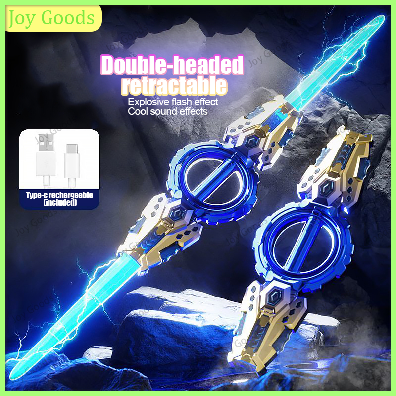 Fire Sword Double-Blade Lightsaber Lightsaber Sound Effect Flash Stick ...