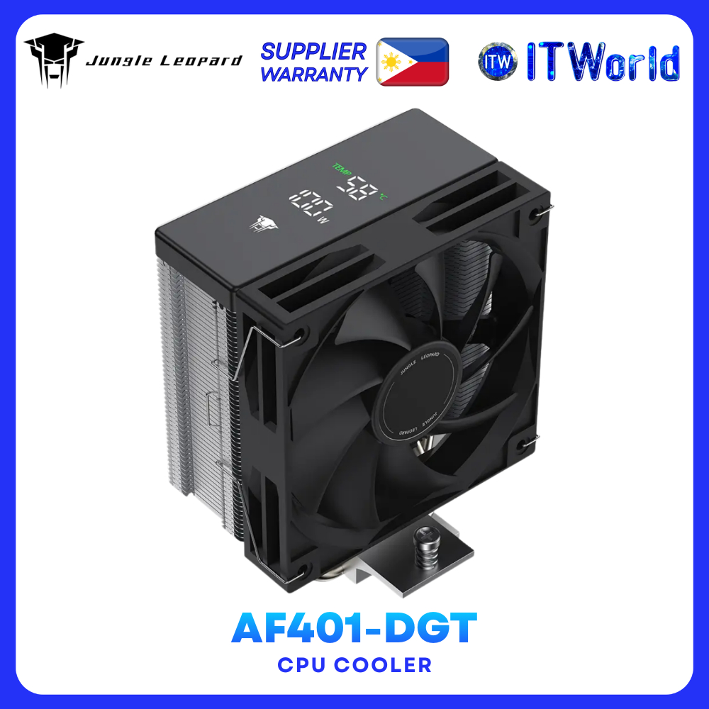 Jungle Leopard AF401-DGT CPU Cooler – Digital Temp Display, 120mm PWM ...