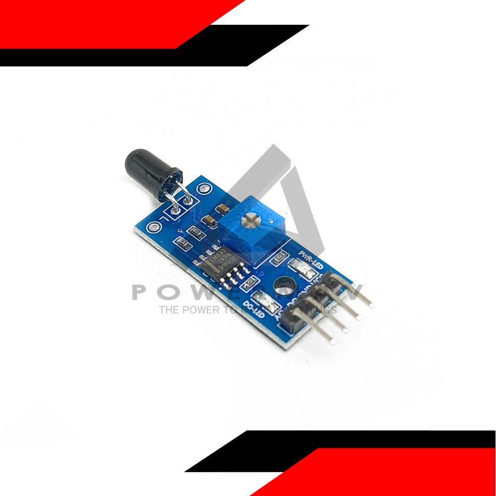 Flame Sensor Module Digital and Analog Output IR Fire Detection Sensor ...