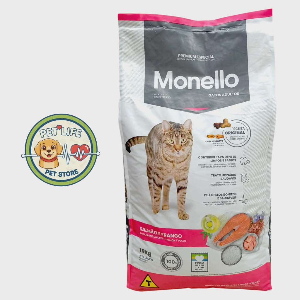 Monello Cat SALMON AND CHICKEN 15kgs sack (FOR ADULT) | Shopee Philippines