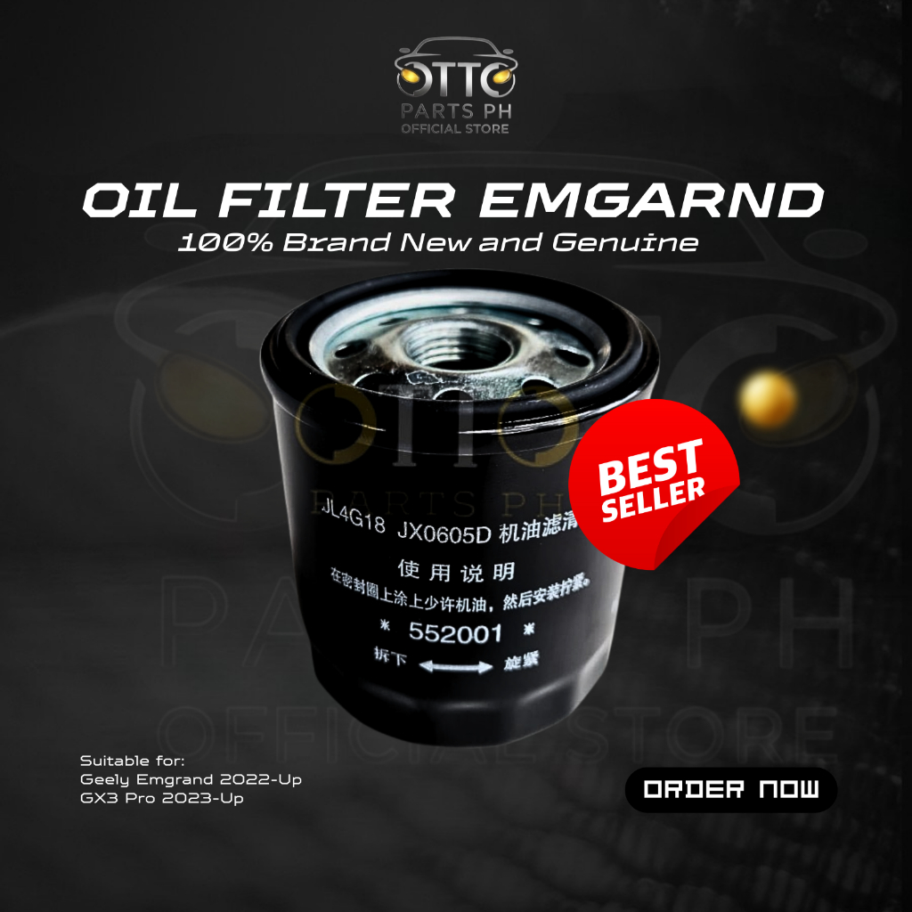 ORIG Oil Filter for Geely Emgrand 2022-Up and GX3 Pro 2023-Up | Shopee ...
