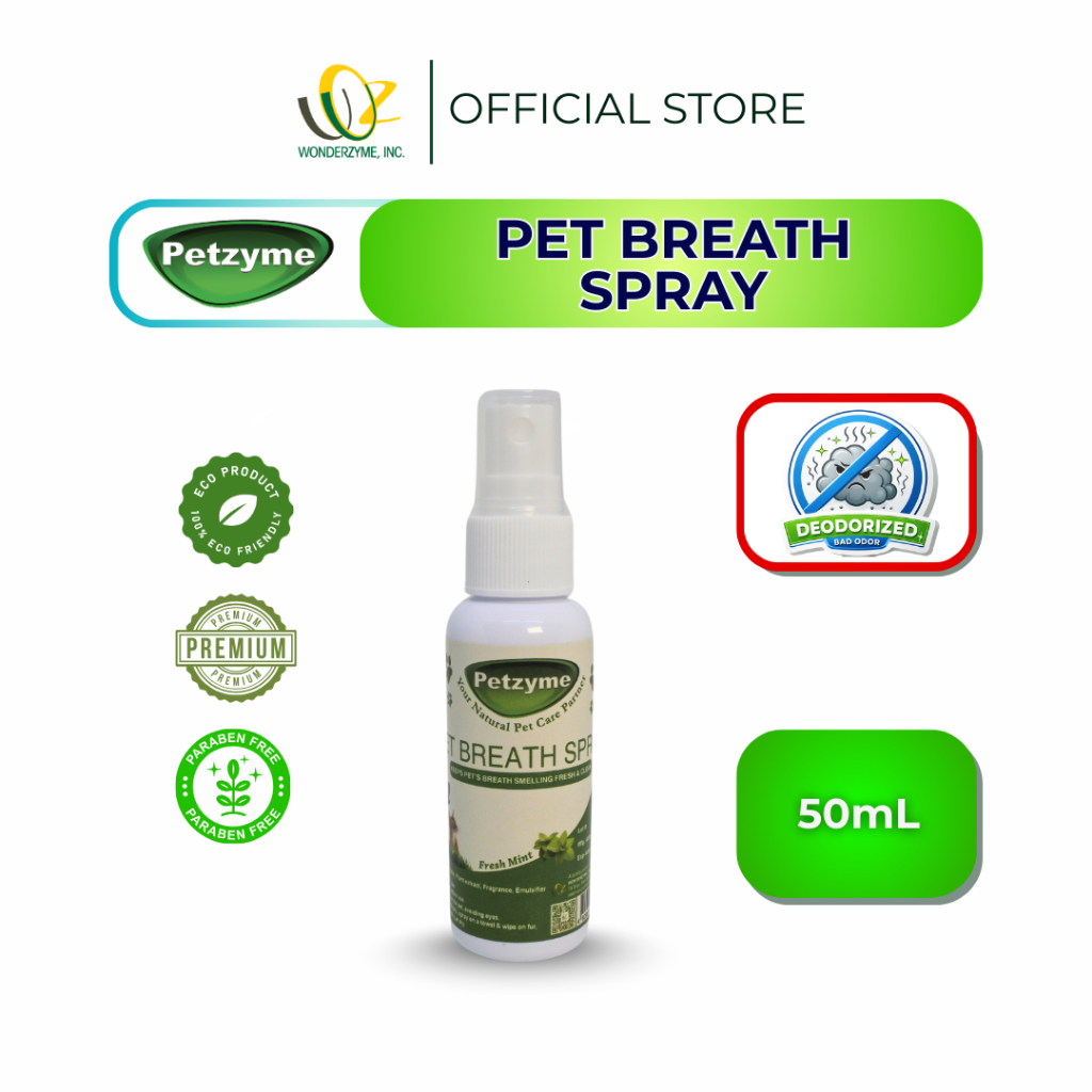 PETZYME Pet Breath Spray (50ml) | Shopee Philippines